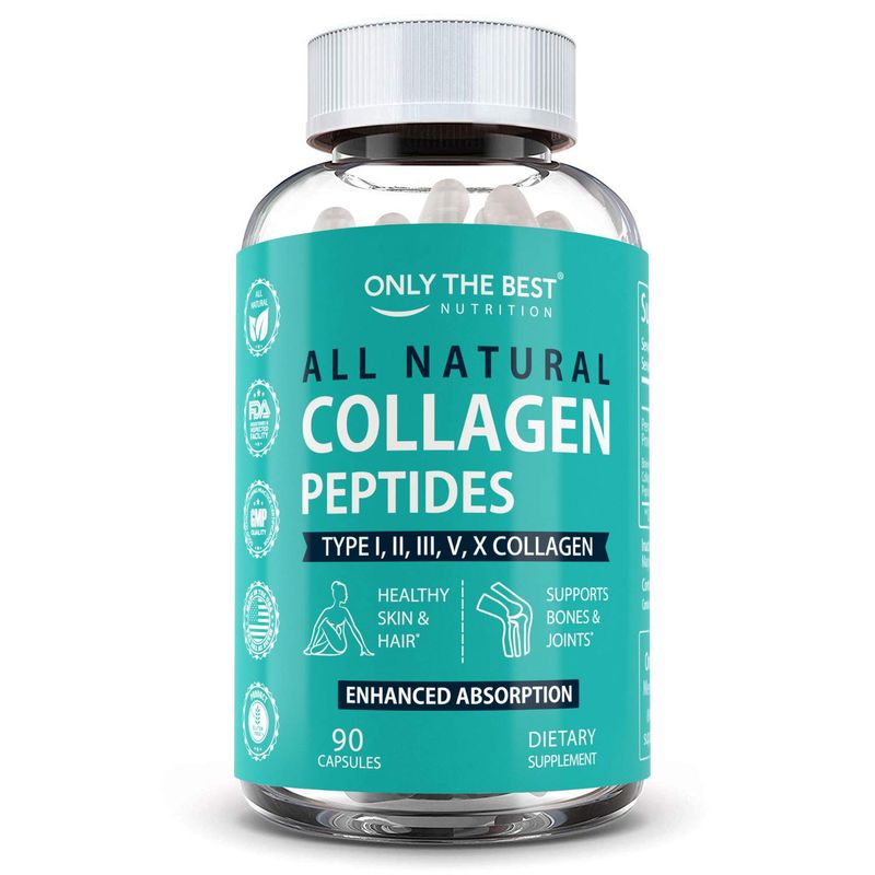 Only The Best Multi Collagen Peptides Capsules - 5X Absorption ...