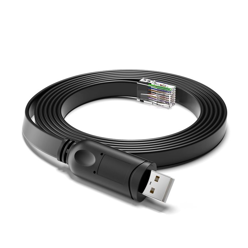 DriverGenius USB to RJ45 Serial Console Rollover Cable Adapter - Cross ...