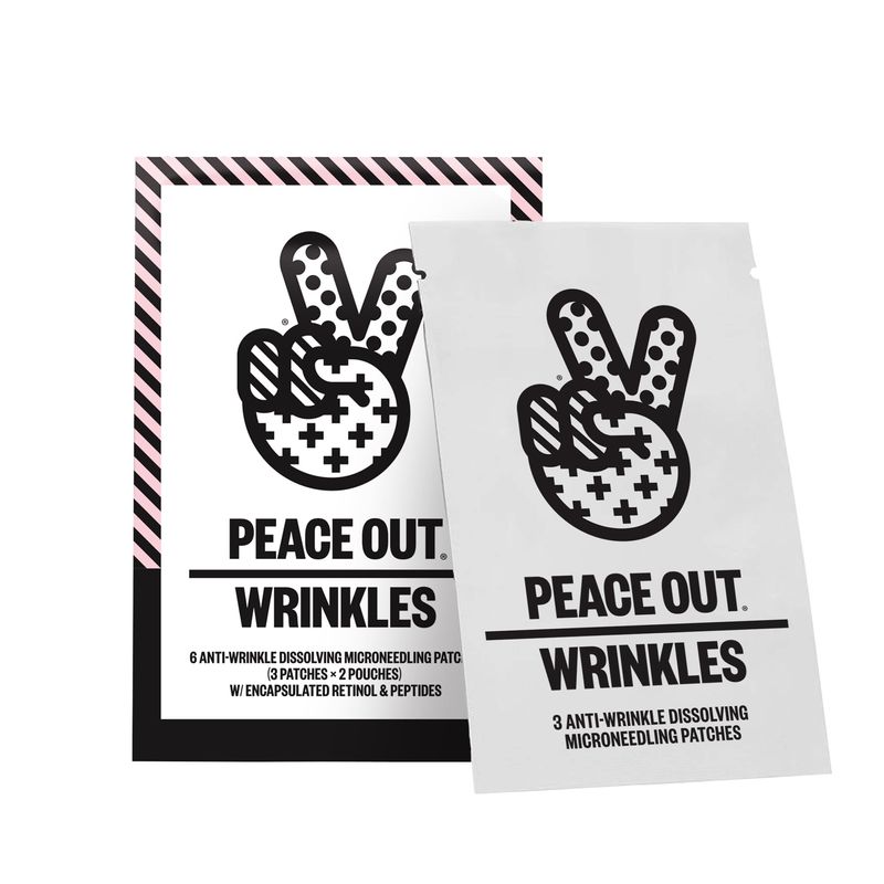 Peace Out Skincare Microneedling Anti-Wrinkle Retinol Patches 6 Patches ...