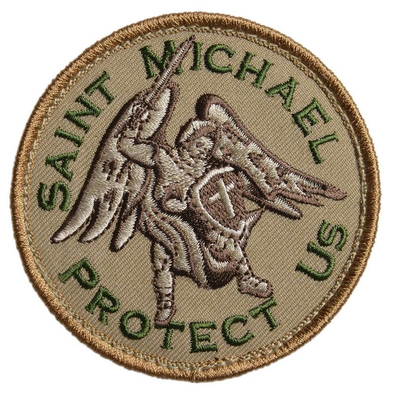 MIL-SPEC MONKEY Patch Saint Michael with Velcro, Allid [Parallel Import ...