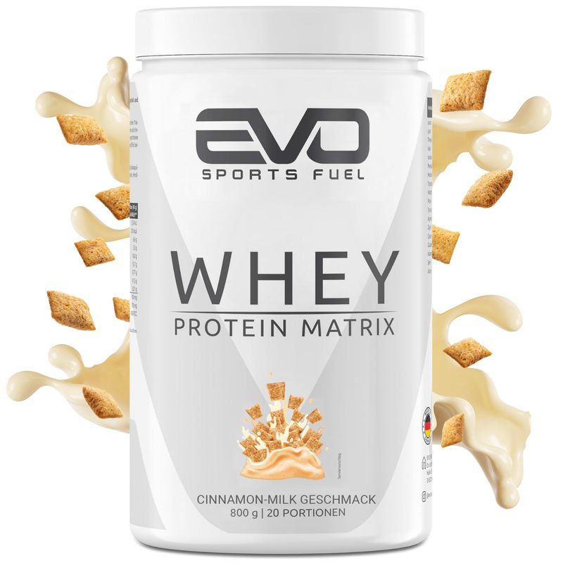 EVO SPORTS FUEL Whey Protein Pulver Matrix | Cinnamon-Milk | 800g | bis ...