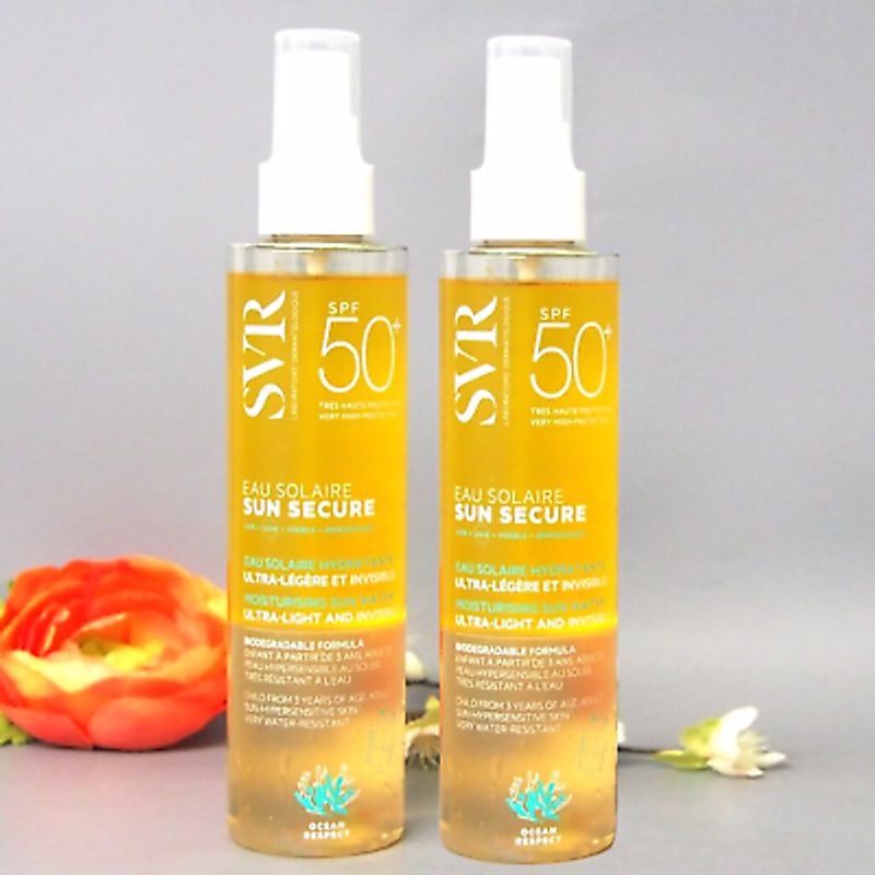 2 PACK SVR Sun Secure Eau Solaire SPF50+ Solar Protection Water 200mI ...