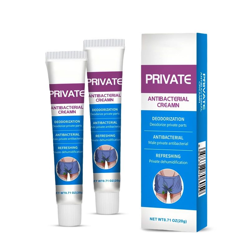 2 Private Antibacterial Cream, Men's Intimate Area Relieves Cream, Men ...