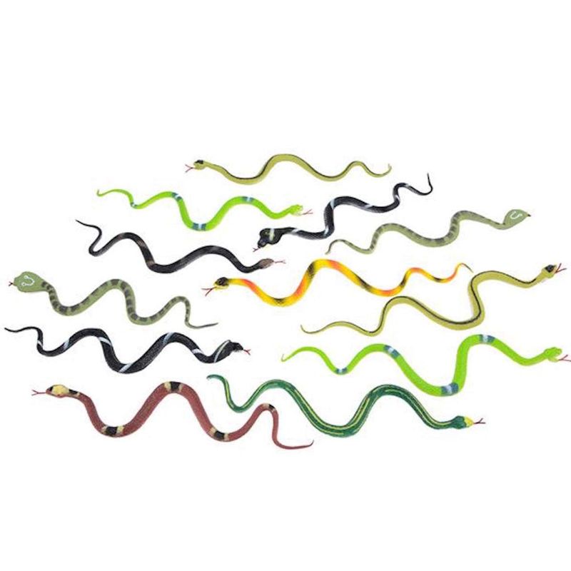 Rhode Island Novelty 6 Inch Rain Forest Snakes Set of 12 - Online ...