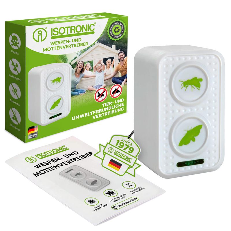 ISOTRONIC Wasp Protection Wasp Repellent | Repel Wasps Moths, Fight ...