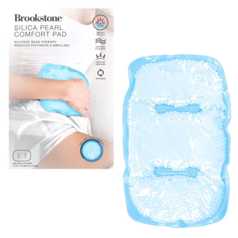 Brookstone Silica Pearl Comfort Pad - Ice Pack with Strap, Silicone ...