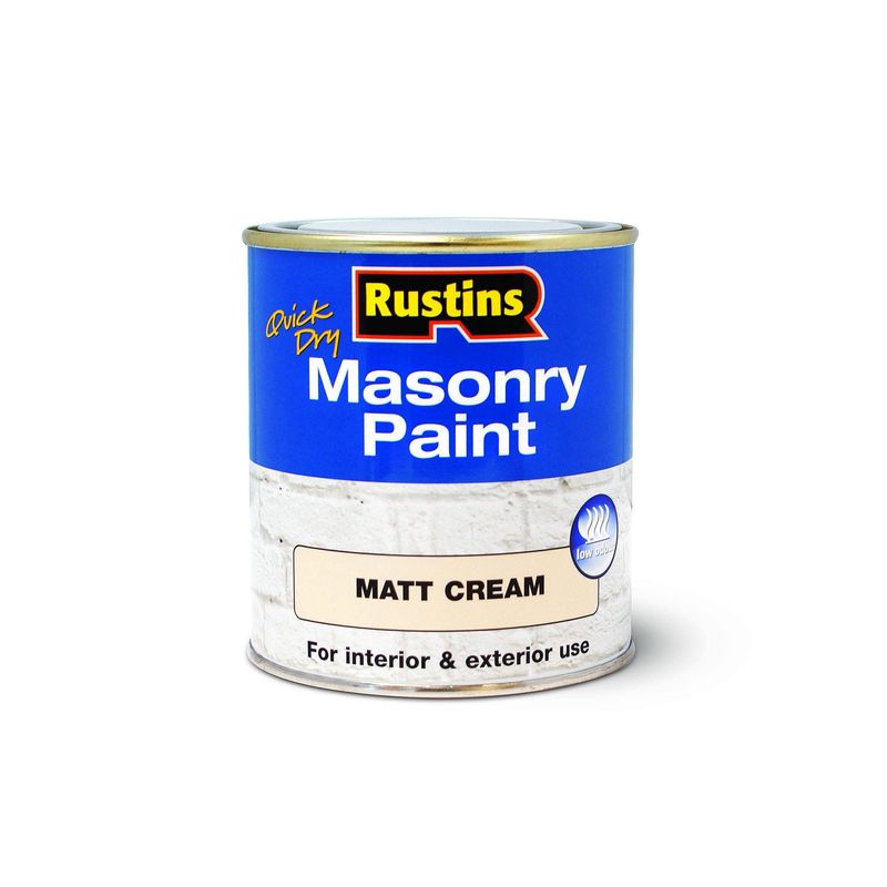 RUSTINS Masonry Paint Matt Cream 250ml - Online Marketplace - EveryMarket
