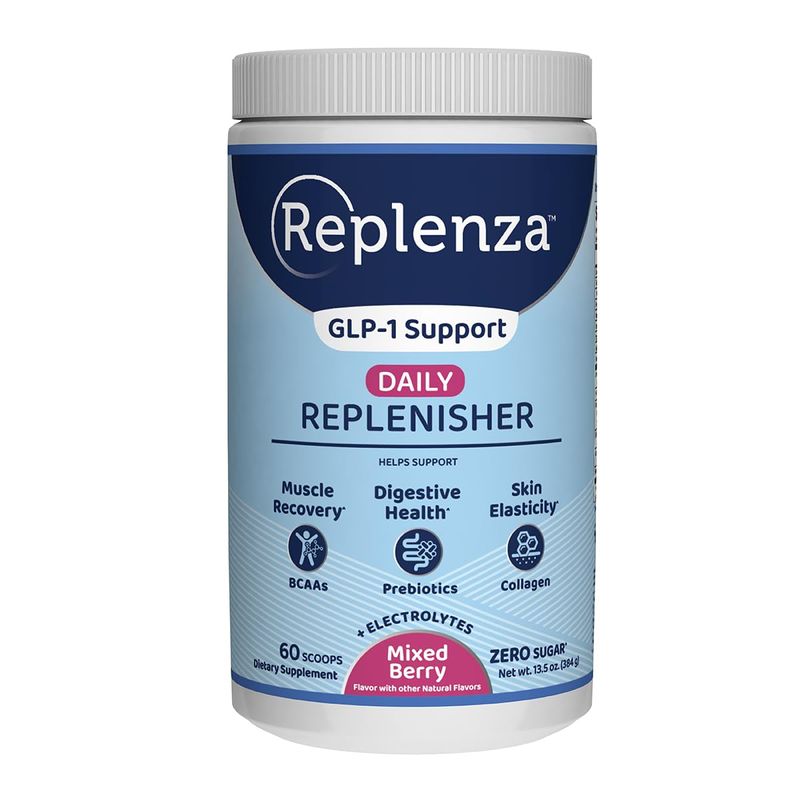 Replenza Daily Replenisher GLP-1 Nutritional Support, Powder, Muscle ...