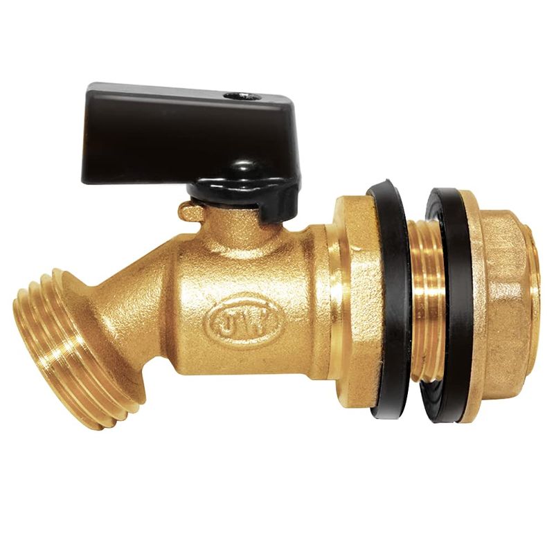 Joywayus Brass Water Container/Rain Barrel Spigot 3/4" Threaded Quarter ...