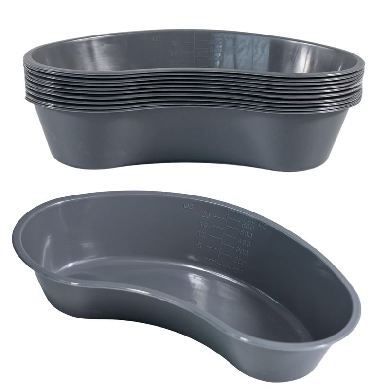 Graduated Emesis Basins 700ML [Pack of 10] Graduated Kidney Shaped Bowl ...