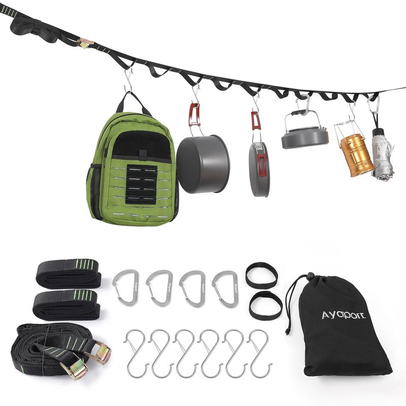 Ayaport Campsite Storage Strap Tent Camping Tree Hanging Organizer with ...
