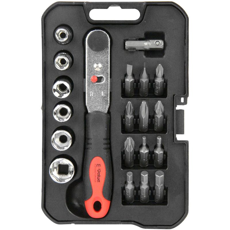 E-Value ERD-120 Offset Ratchet Driver Set, Positive Screw, 20 Piece Set - Online Marketplace ...