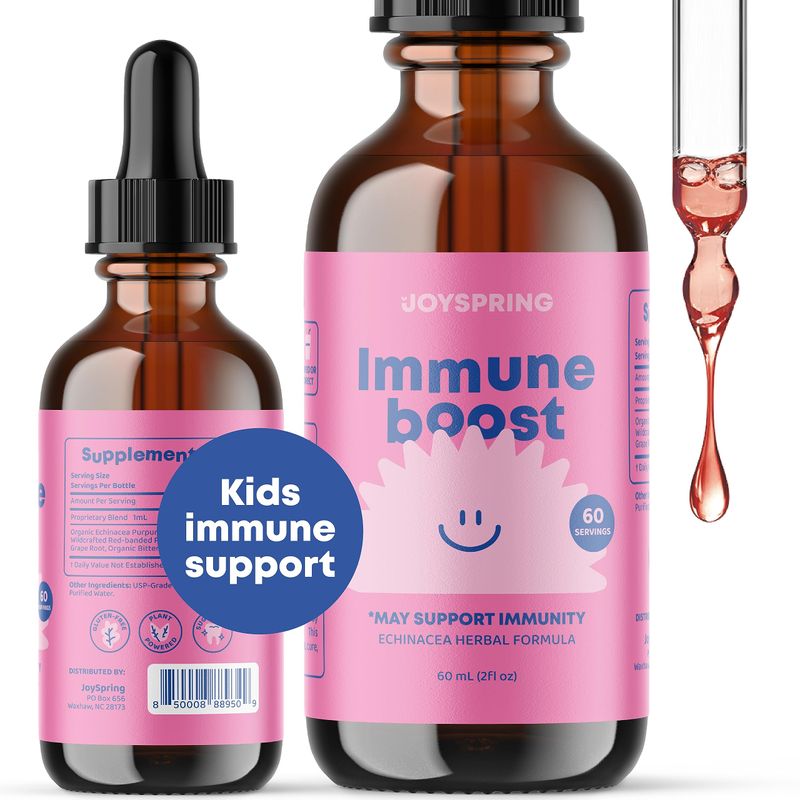 JoySpring Immune Drops - Kids Immune Support Liquid Supplement (2 fl oz ...