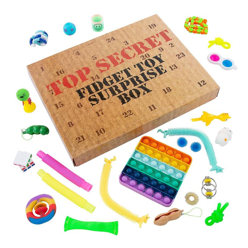 Assorted Fidget Toy Surprise Box - 24-Piece Set - Perfect for Daycare ...