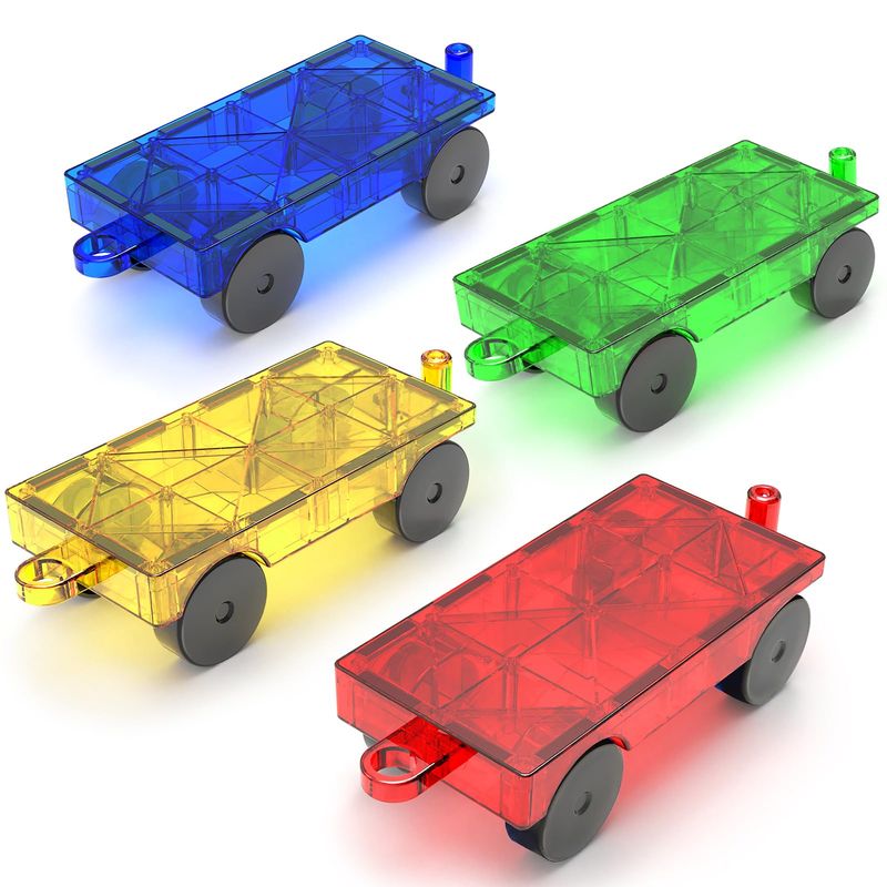 Magnetic Tiles Cars Construction Set: Magnet Bricks Truck Kit Toy for ...