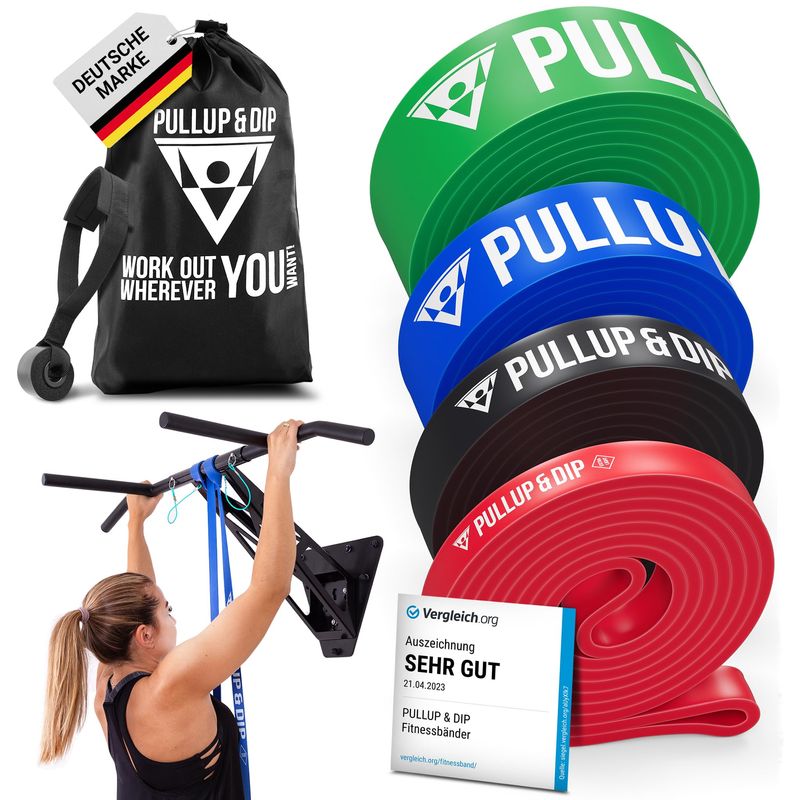 PULLUP & DIP Resistance Bands Pull Up Bands for Assisted Pull Ups ...