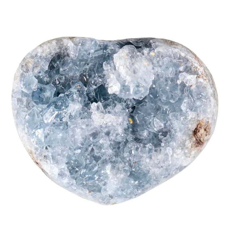 Nupuyai Natural Celestite Raw Mineral Crystal Cluster Geode Specimen ...