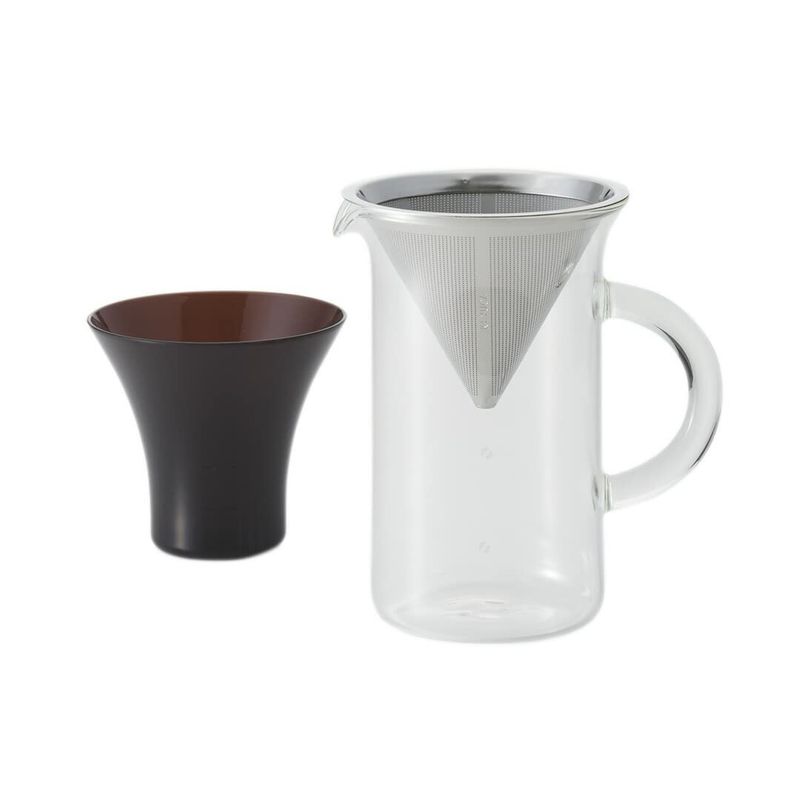 KEYUCA Water Dripper Cezan II Coffee Carafe Set, 10.1 fl oz (300 ml), Stylish, Coffee Carafe ...
