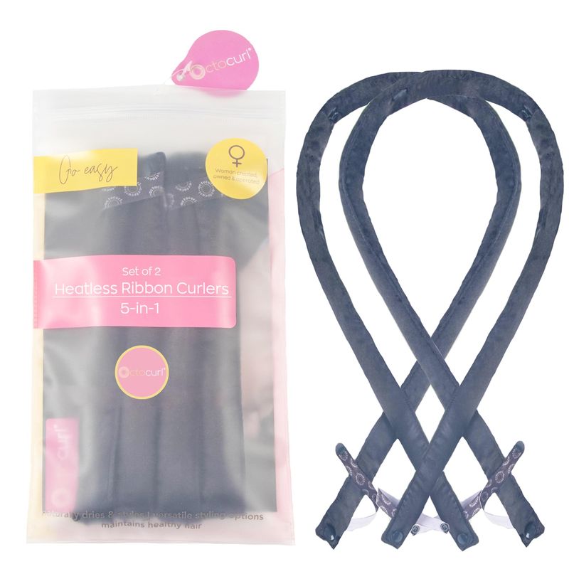 Octocurl Ribbon Curlers - Heatless Curling Headband - Flexible Hair ...