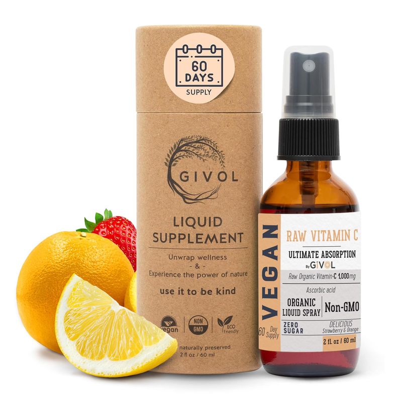 GIVOL Vitamin C Extra Strength Spray: Daily Absorption Liquid Extract ...