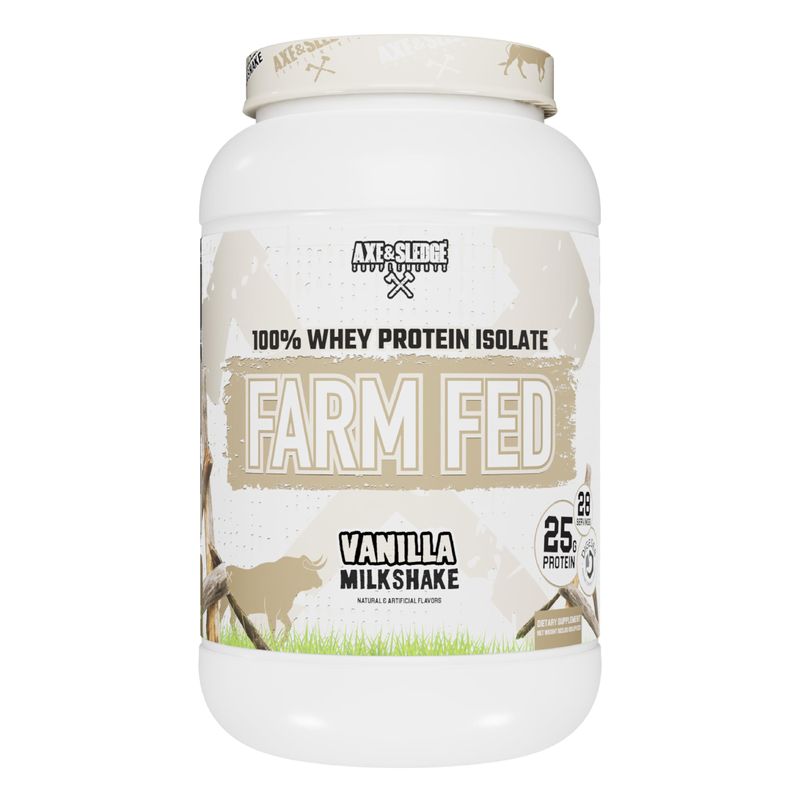 Axe & Sledge Supplements Farm Fed 100% Whey Protein Isolate with ...