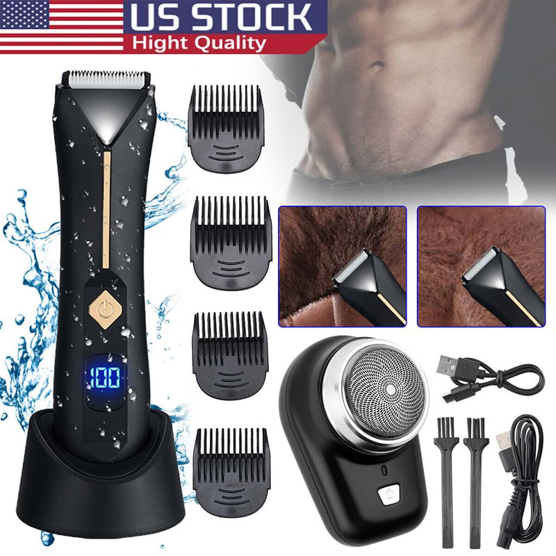 Electric Shaving Men's Manscaping Pubic Hair Removal Trimmer Groin Ball ...
