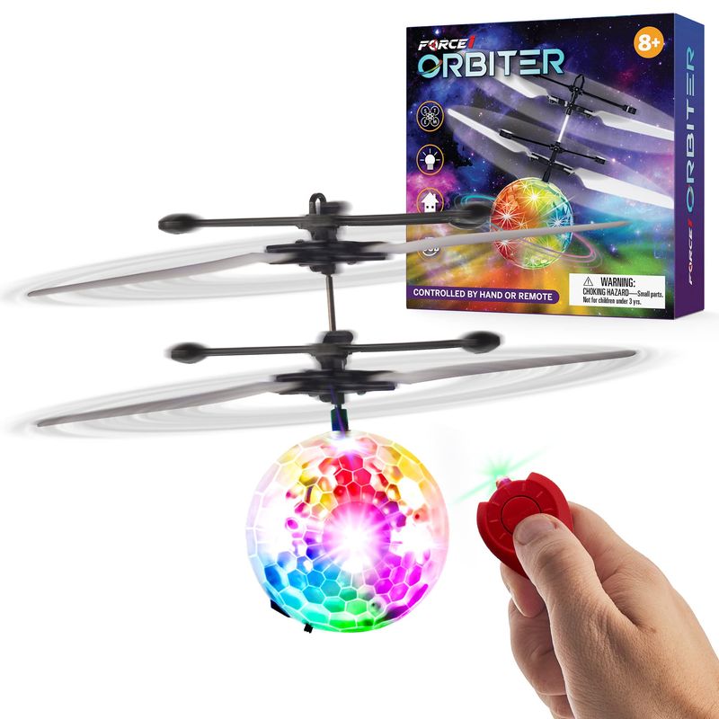 Force1 1 Pack Orbiter Flying Orb Ball Hand Operated Spinner Drones for ...