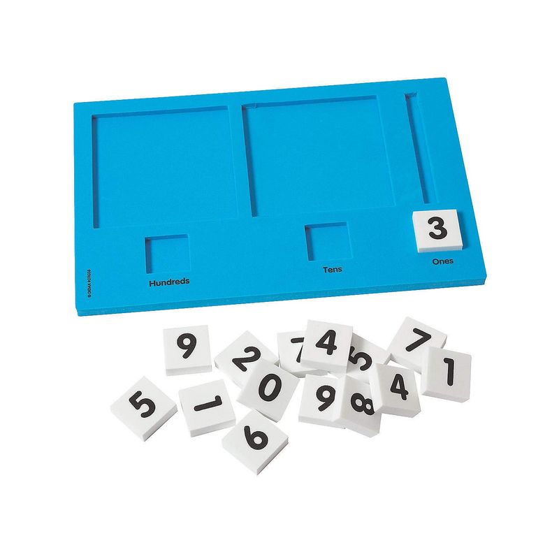 Fun Express Base Ten Place Value Frame - 22 Pieces - Educational and ...