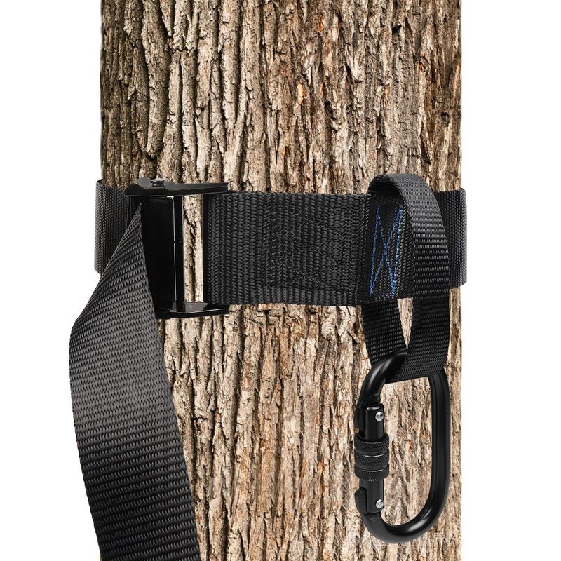 TRSMIMA Tree Stand Hunting Harness - Climbing Stands Strap Treestand Belt with Adjustable Metal ...