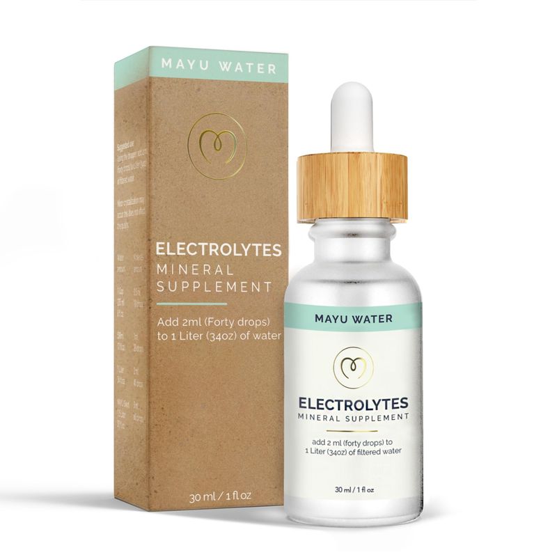 MAYU Electrolyte Water Drops - Fast Absorption Mineral Drops for ...