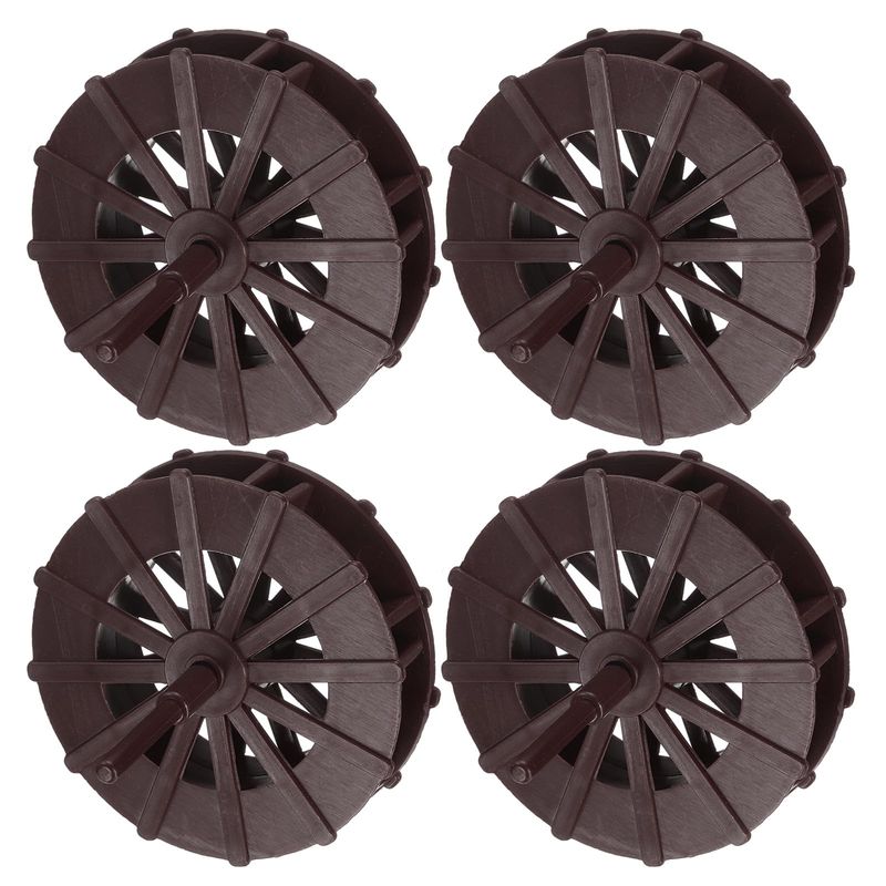 sourcing map 4 Pcs Fountain Water Wheel, 2.4 Inch Desktop Fortune ...