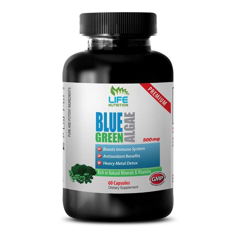 spirulina supplement, Organic Blue Green Algae 500mg, stem cell ...