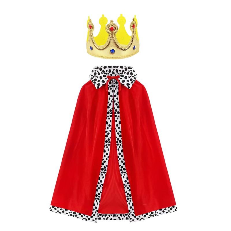 Simple polymer King Robe Halloween Costume Medieval Prince King Costume ...
