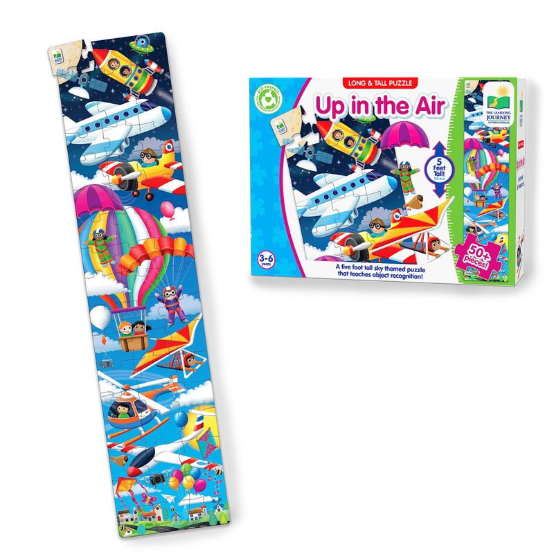 The Learning Journey: Long & Tall Puzzle - Up in The Air- Kids Height ...