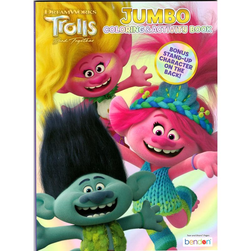 Trolls Coloring and Stickers Activity Book Bundle with Coloring Book ...