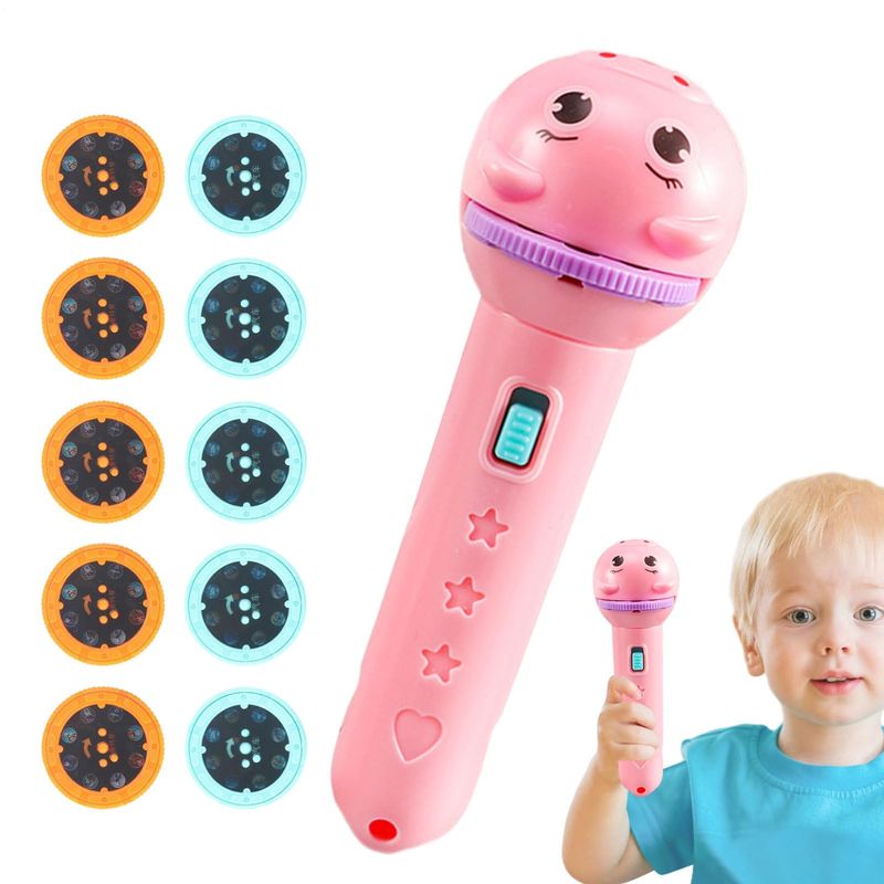 Kids Flashlight,Kids Projector Light | 80 Cartoon Patterns Educational ...