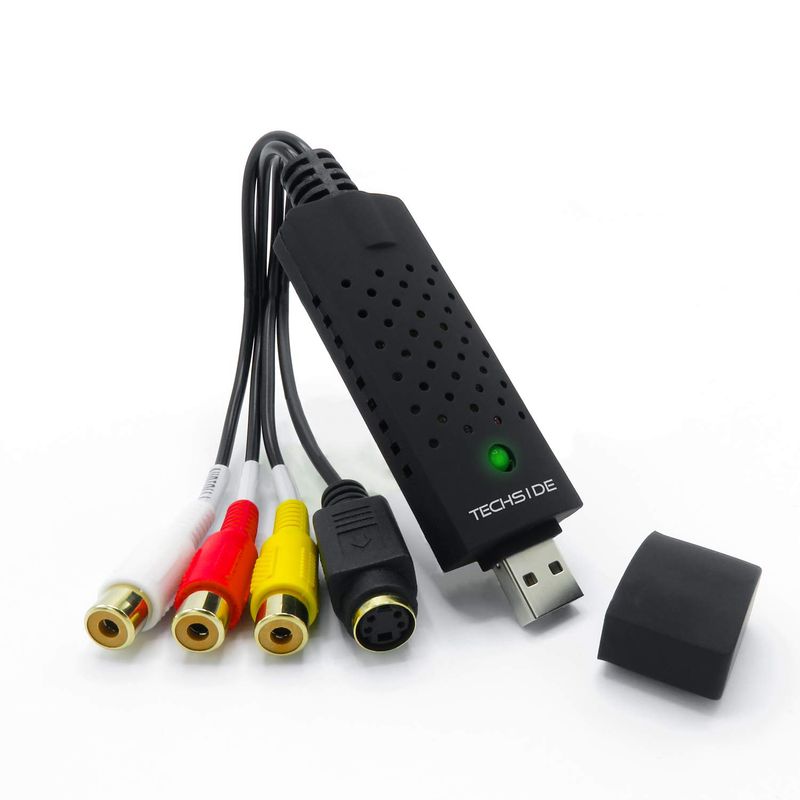 TechSide VHS Converter Gold Contacts | Analog to Digital | Compatible ...