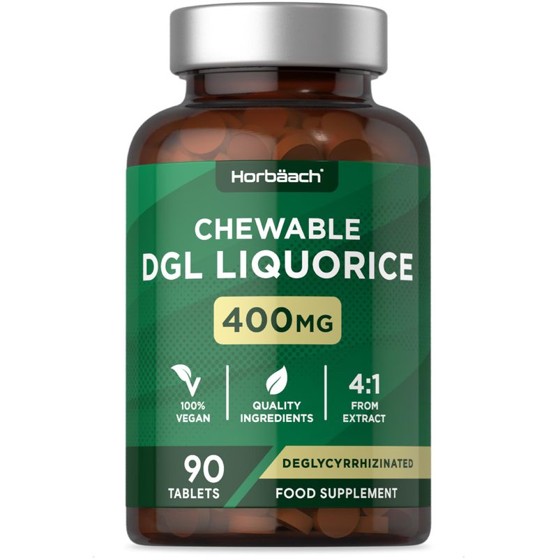 DGL Licorice Root Tablets 400mg | Chewable Tablets | High Strength ...