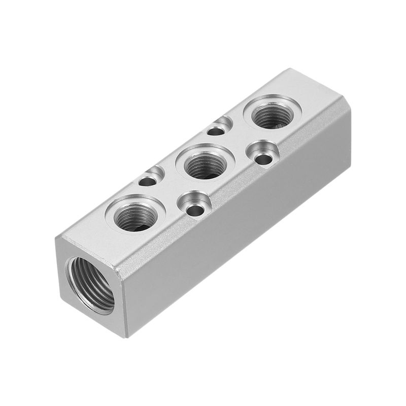 PATIKIL Air Manifold, 3 Way 5 Port 1/4" Output Port 1/2" Supply Port ...