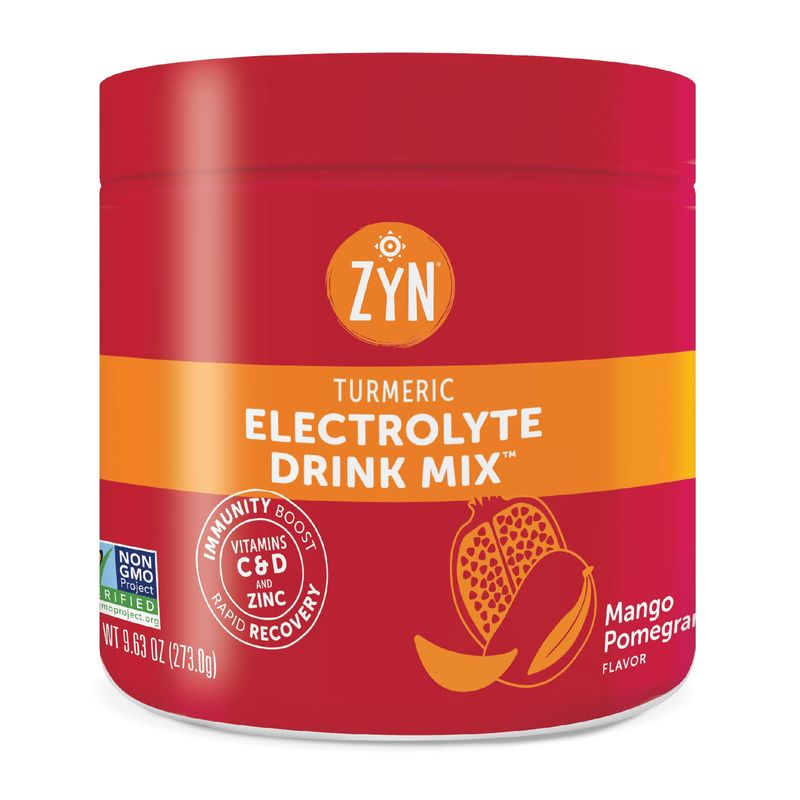 ZYN Electrolyte Powder Drink Mix with Turmeric - Aids Muscle Recovery ...