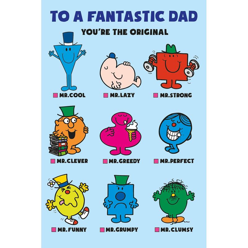 Danilo Cards Dad Birthday Card, Mr Men Dad Birthday Card, Dad Birthday ...