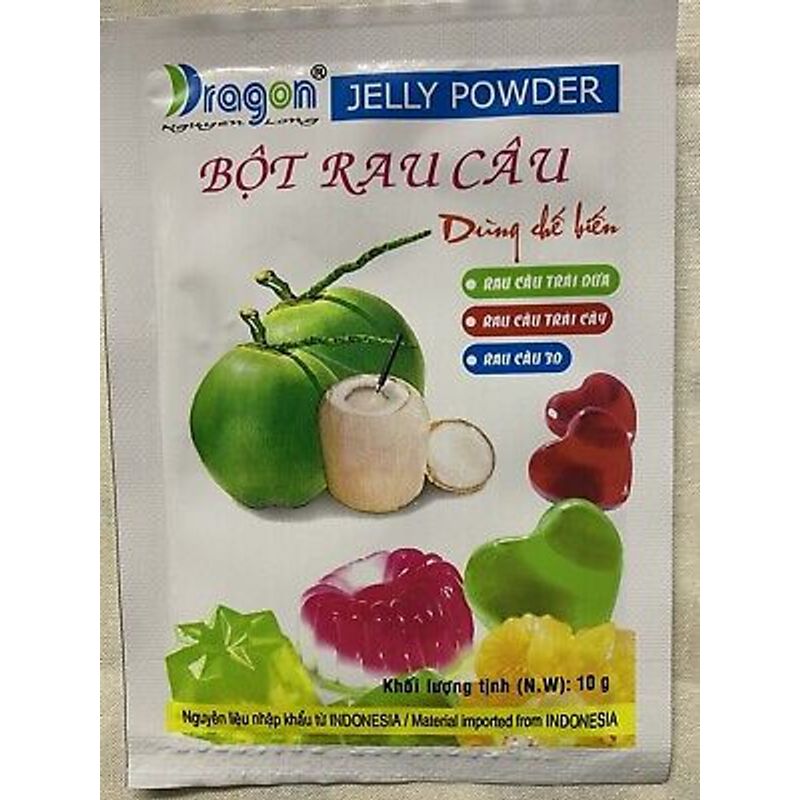 Agar Agar Jelly Powder-Rau Cau Dua Deo By Dragon - Coconut -Art Jelly ...