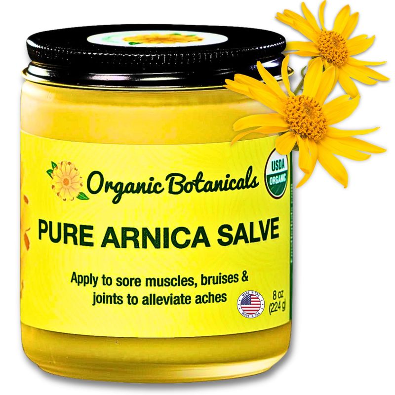 Organic Botanicals Pure Arnica Salve | Sore Muscle & Joint Relief Cream for Stiffness, Aches ...