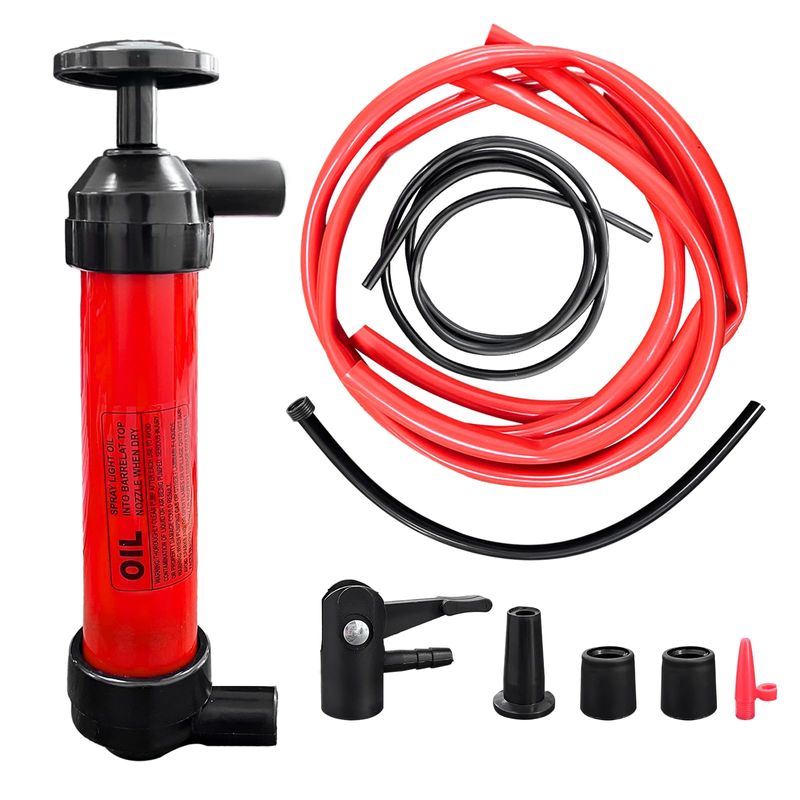 Augeny Car Siphon Fluid Transfer Pump, Multi-Use Siphon Fuel Transfer ...