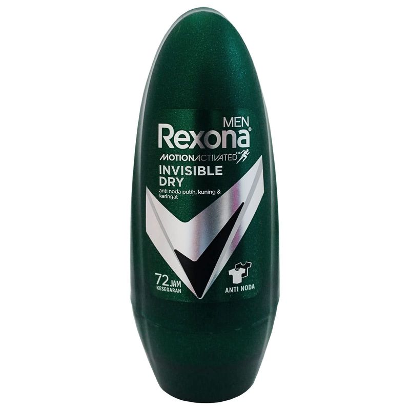 Rexona Lexona Men's Antiperspirant Deodorant, Roll On, Invisible Dry, 1 ...