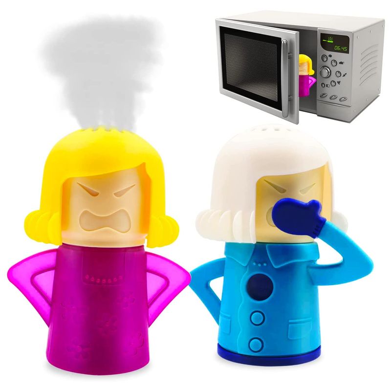 Abnaok Angry Mom Microwave Cleaner and Chilly Mama Fridge Deodoriser ...