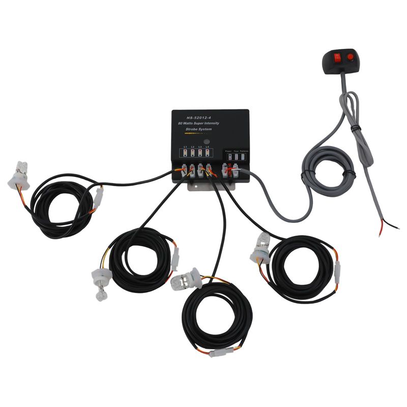 HID Strobe Bulbs, 80W Hideaway Strobe Lights Kit with 4 HID Bulbs 7 ...