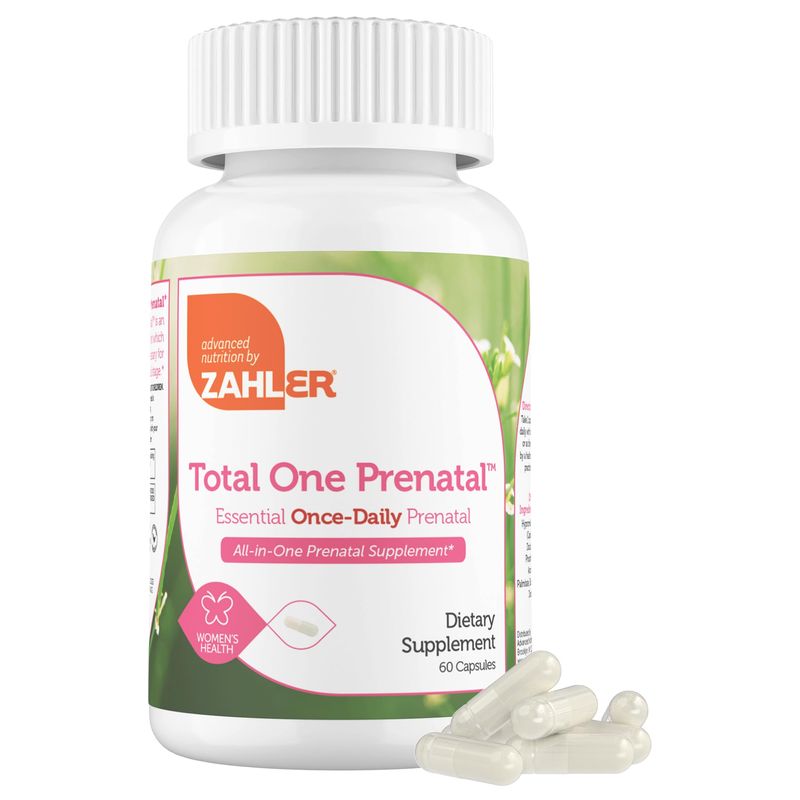 Zahler - Total One Prenatal Vitamins for Women (60 Count) Daily Multi ...
