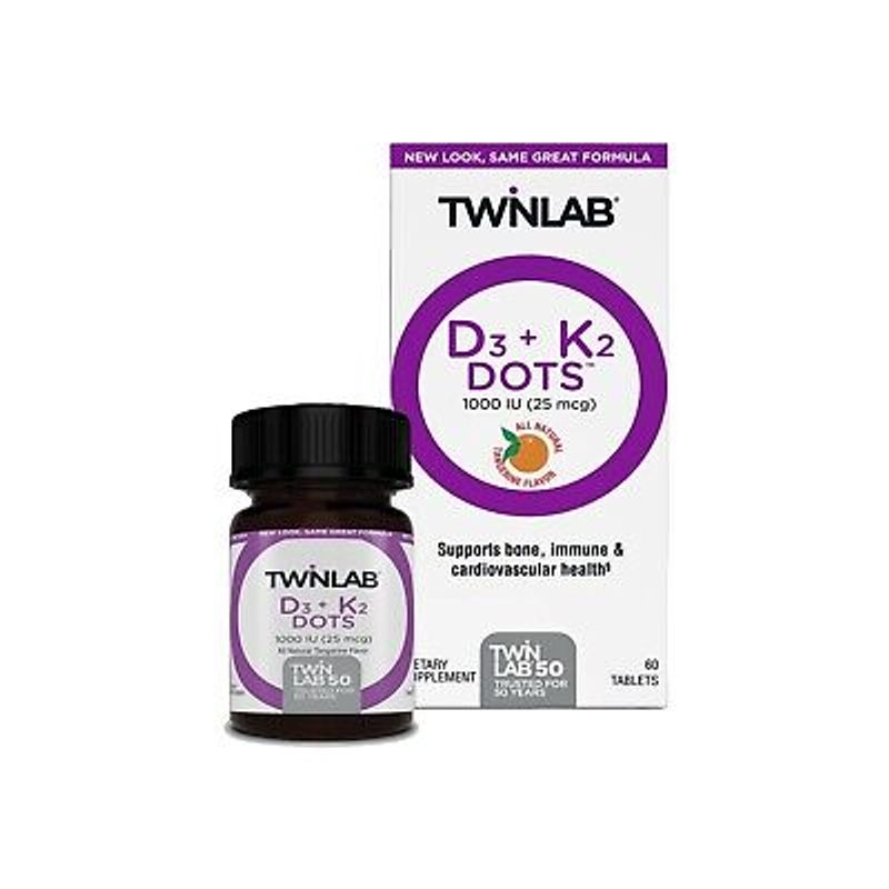 -Twinlab Mega D3 Dots™ Tangerine Description (60 Tablets) - Online ...
