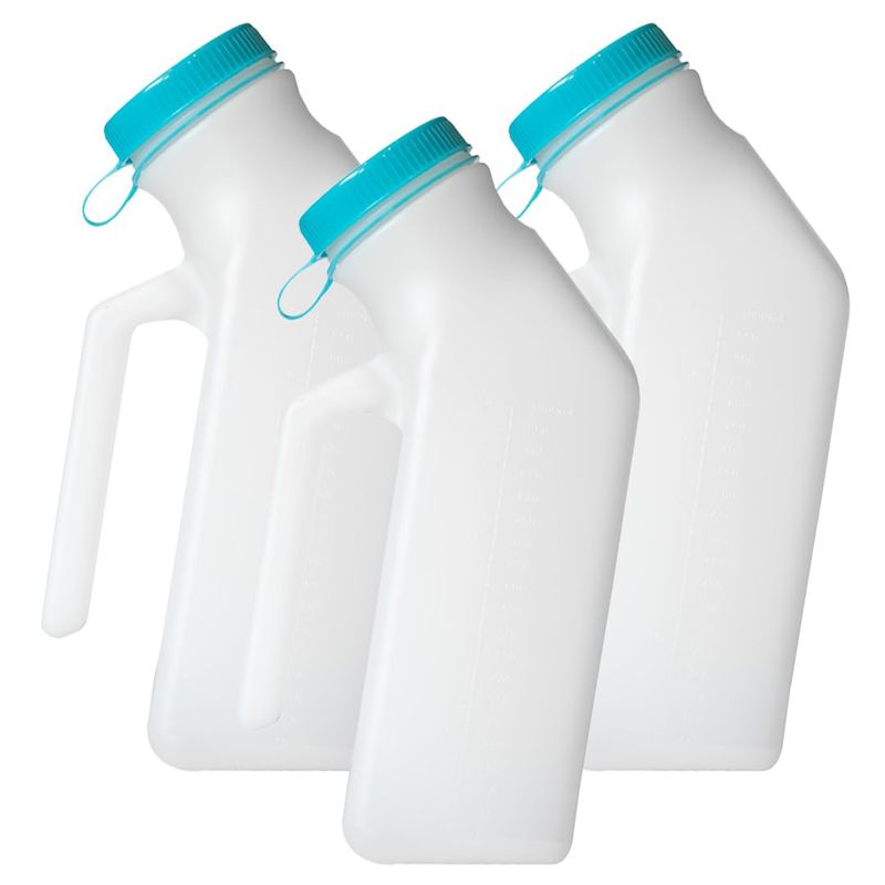 MedVance- Urinals for Men 1000ml with Glow in The Dark Spill Proof Pop ...